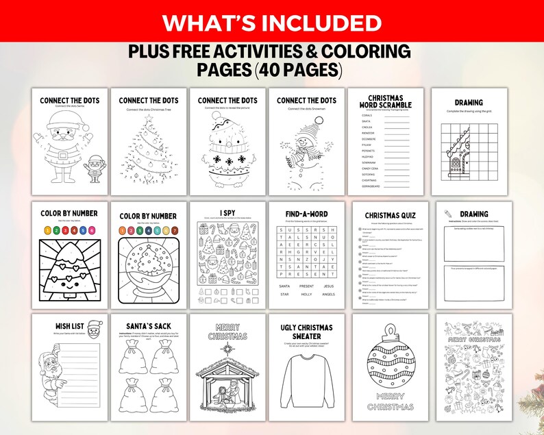 24 Days Elf Kit, Easy Elf Ideas, Printable Elf Props, Last Minute Elf ...