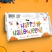 Halloween Chocolate Wrapper, Candy Bar Wrapper, Halloween Party Favors ...