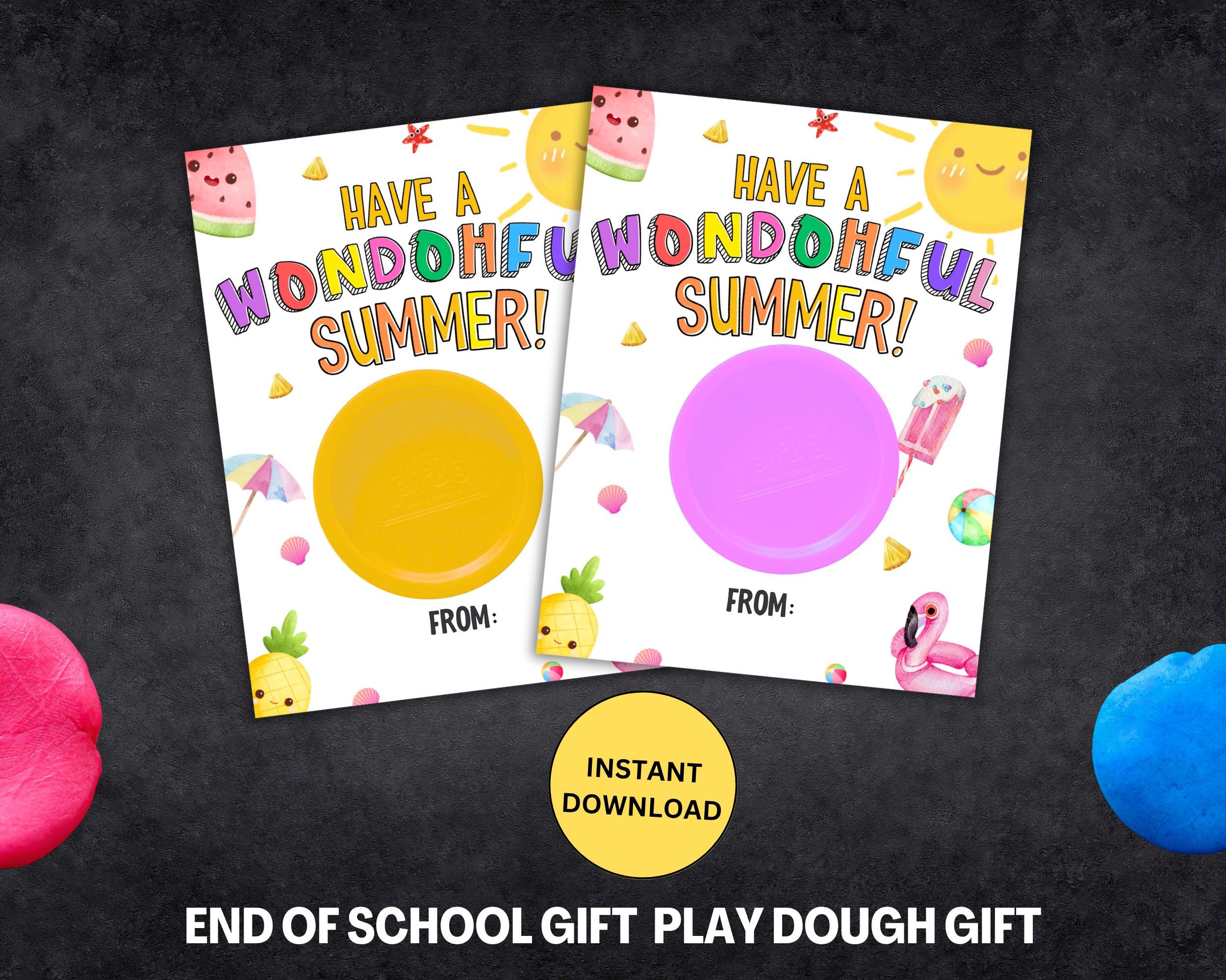 Summer Playdough Card Printable, End of Year Gift for Students ...