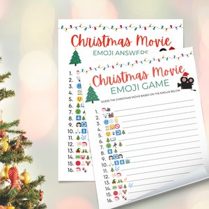 Christmas Movie Emoji Game, Fun Emoji Trivia, Christmas Game for Kids ...