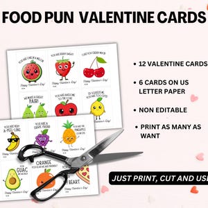 Food Pun Valentines Cards Printable Funny Punny Valentines Day Cards ...