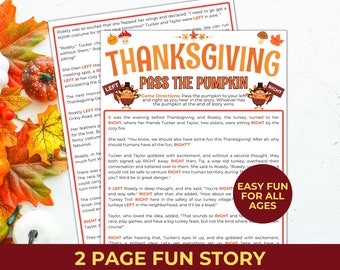 Thanksgiving Left Right Game Thanksgiving Game (Instant Download) - Etsy