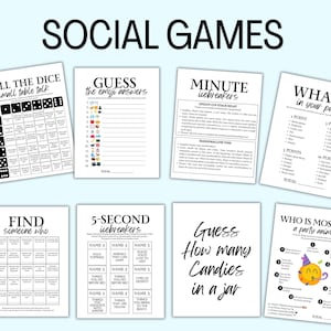 Icebreaker Games Bundle, Ice Breaker Bingo Activity Teens Adults ...
