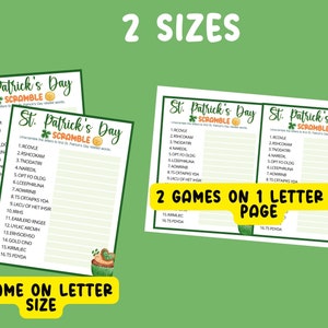 St. Patricks Day Word Scramble Game, St Patricks Games, Printable St ...
