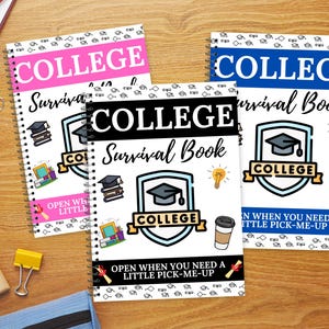 Printable College Gift Card Book, College Survival Book Gift for ...