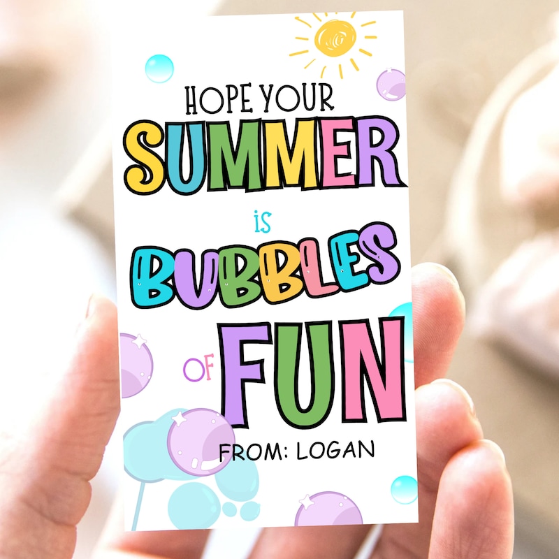 Bubbles Tag - Etsy