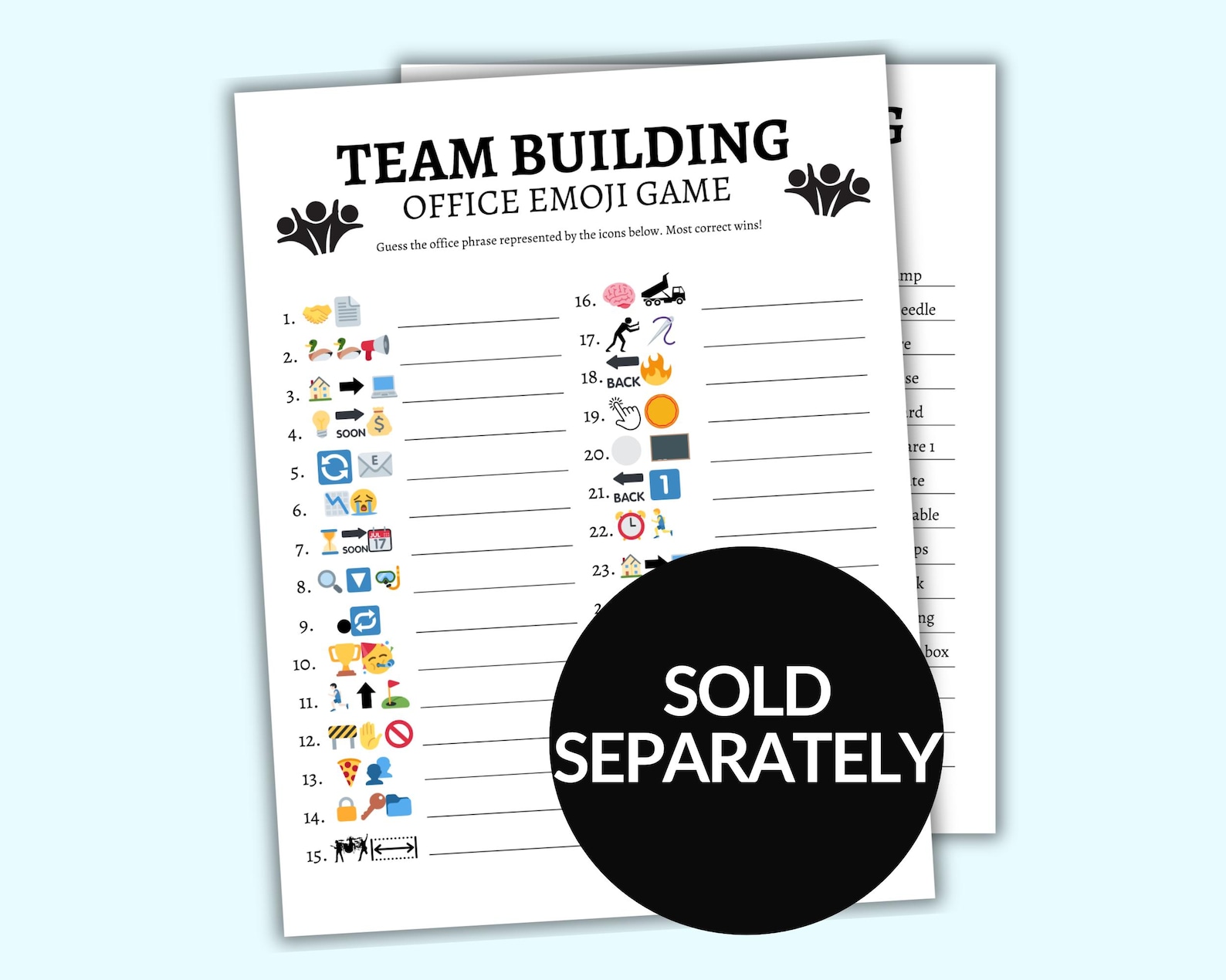Team Building Games, Pass the Prize Fun Office Party Game Printable ...