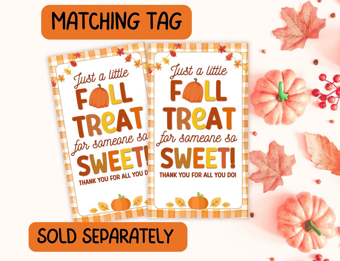 Fall Staff Appreciation Sign, Pumpkin Thank You Sign, Autumn Treat Sign ...