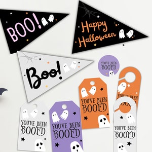 You've Been Booed Printable Halloween Tags Kit, We've Been Booed, Boo ...