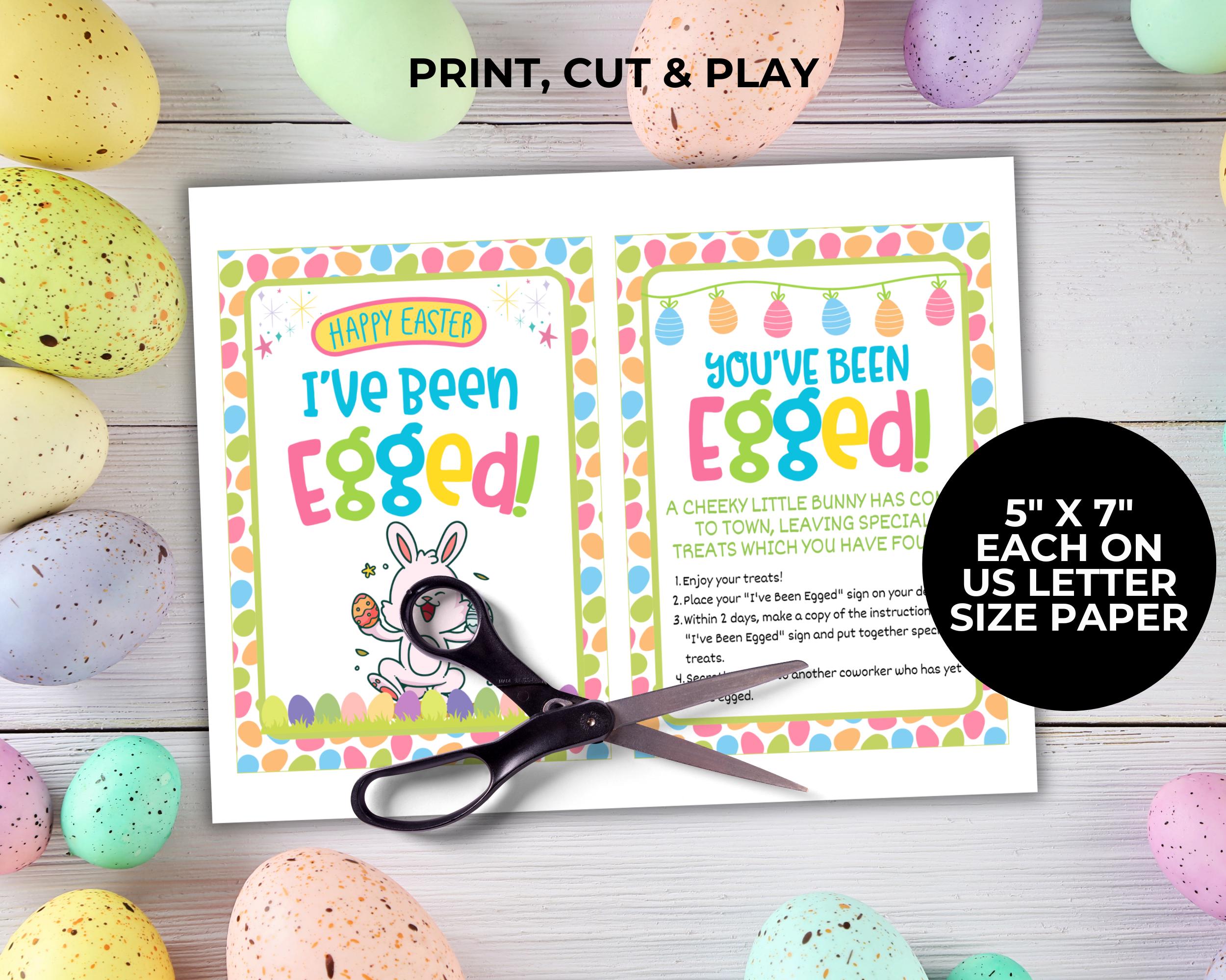 You've Been Egged Coworker Easter Game, Printable Easter Coworker Gift ...