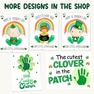Our Lucky Charm St Patricks Handprint Art, Shamrock Handprint Craft for ...