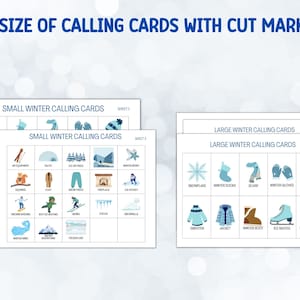 200 Winter Bingo Cards Printable, Kids Winter Activity, Winter Party ...