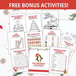 50 Christmas Bingo Cards, Fun Christmas Game, Printable Christmas Bingo ...
