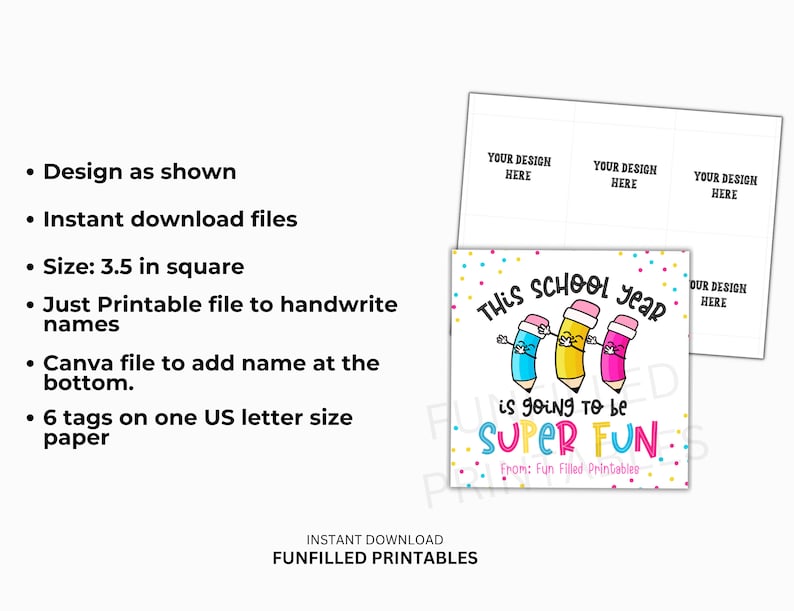 Back to School Treat Tag From Teachers, Meet the Teacher Tag, Open ...
