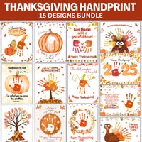 Thanksgiving Handprint Craft 2025 Thanksgiving Handprint Keepsake ...