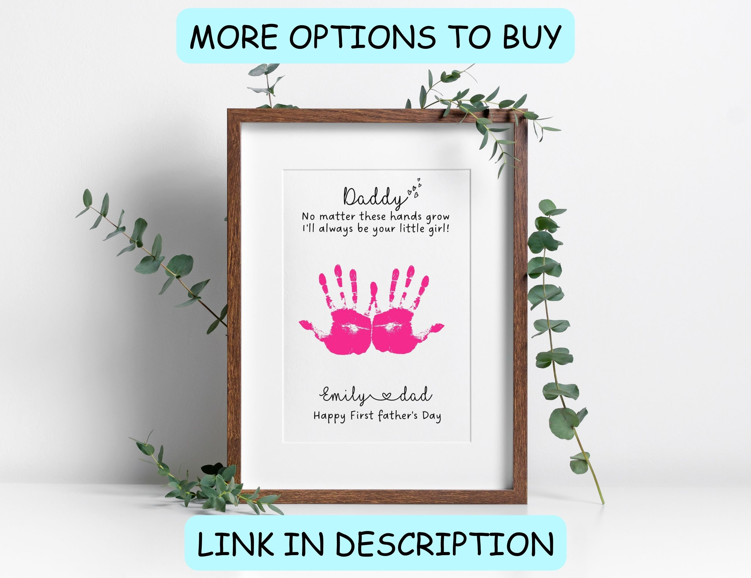 Printable Fathers Day Handprint Daddy Gifts From Kids Preschoolers ...