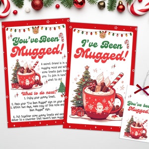 You've Been Mugged Coworker Game, Christmas Printable I've Been Mugged ...