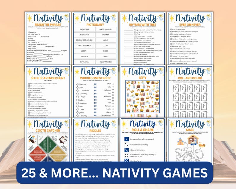 Bible Christmas Games, Nativity Games Activities, Church Christmas ...