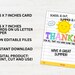 Summer Teacher Gift Card Holder, End of Year Teacher Gift, Teacher ...