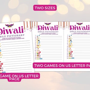 Diwali Emoji Game, Diwali Emoji Trivia, Printable Diwali Game for Kids ...