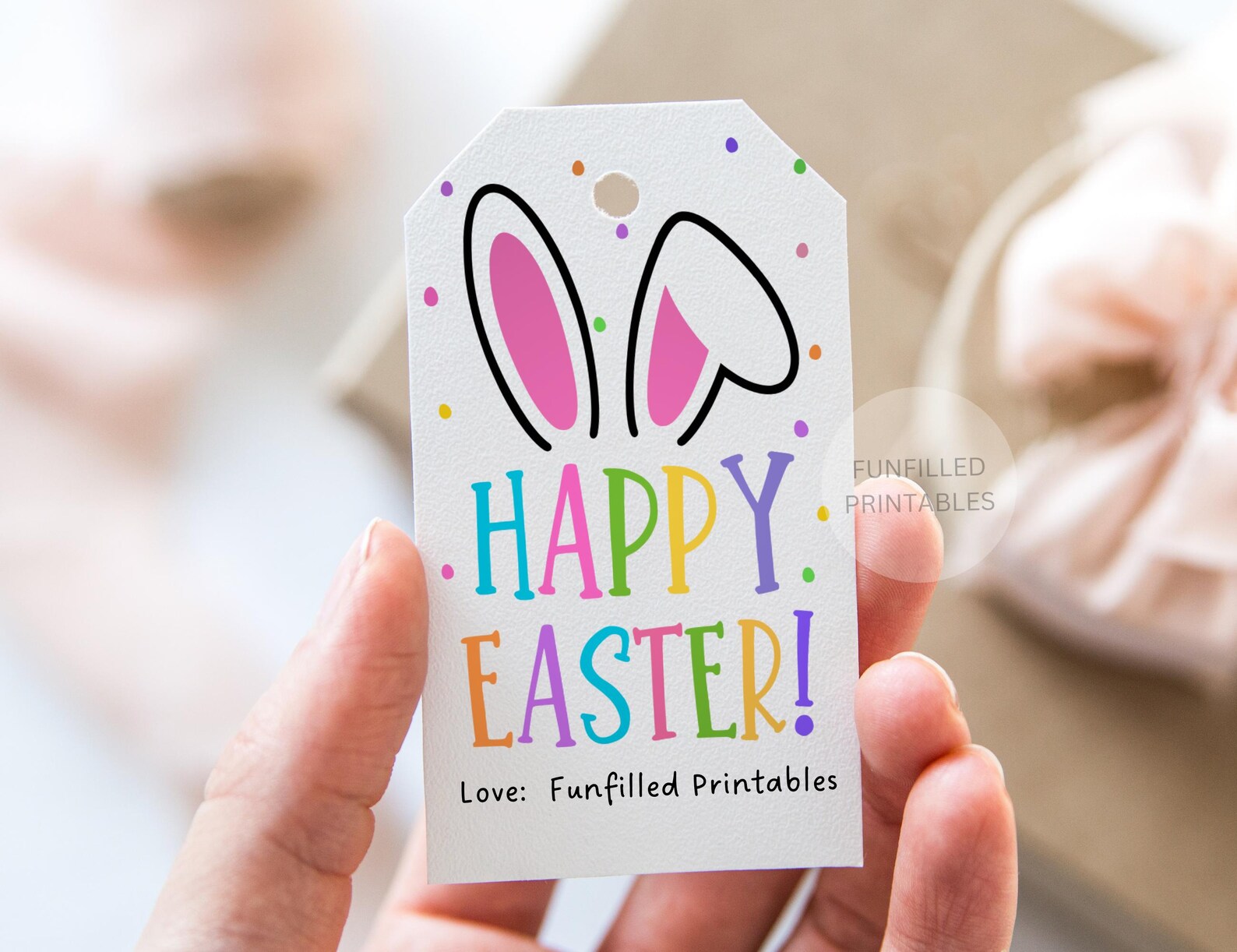 Editable Easter Gift Tags Printable Easter Kids Easter Basket Tag, Cute ...