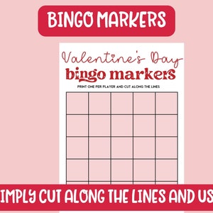 30 Valentines Day Bingo Game Cards, Printable Valentines Bingo ...