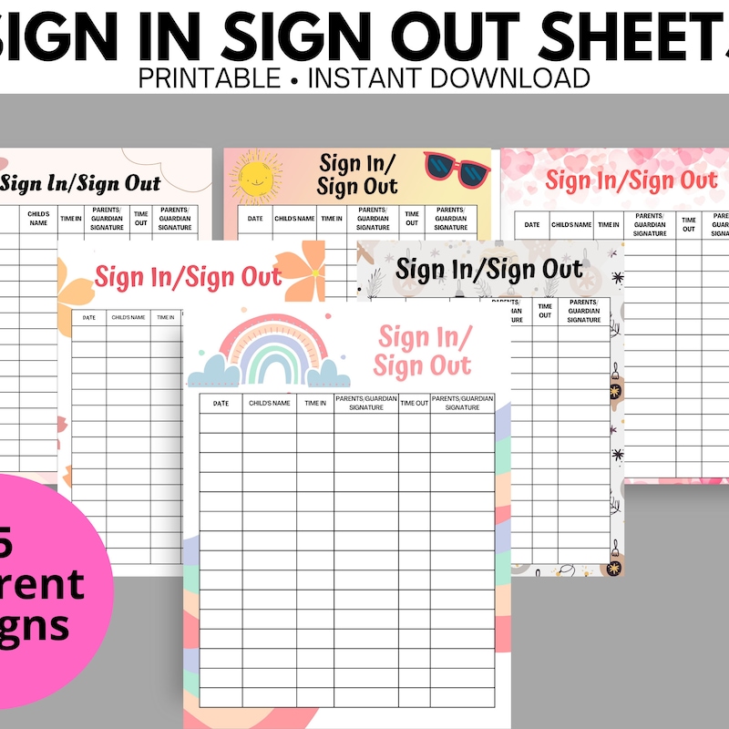 Sign in Sheet - Etsy