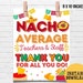 Nacho Appreciation Sign, Mexican Inspired Nacho Bar Printable Sign ...