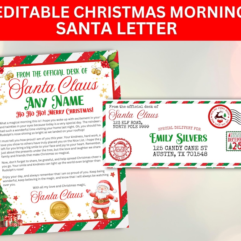 Small Letter Santa - Etsy