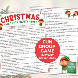 Left Right Christmas Game, Funny Right Left Story, Pass the Present ...