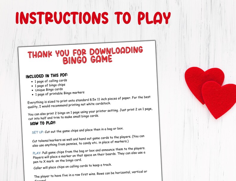 Printable Valentines Conversation Hearts Bingo Game, Valentines Bingo ...