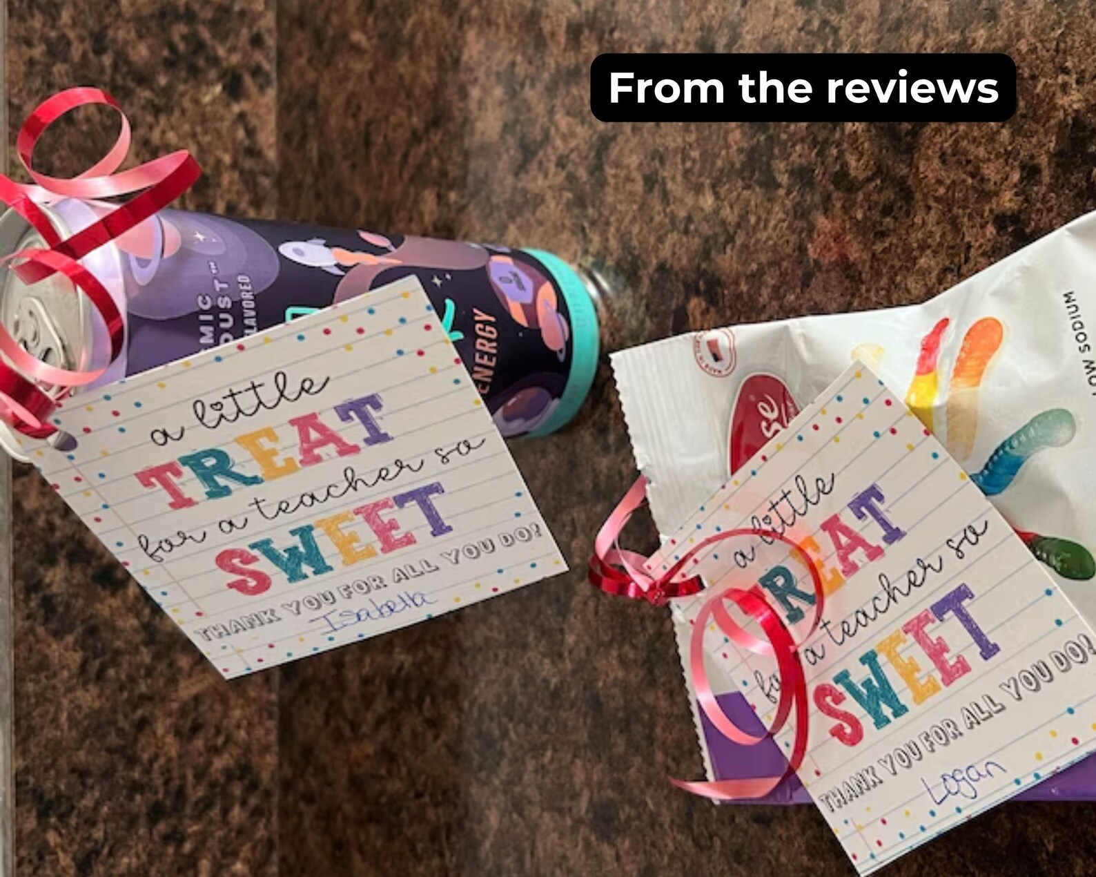 Teacher Sweet Treat Tag, Teacher Appreciation Tag, Teacher Thank You ...