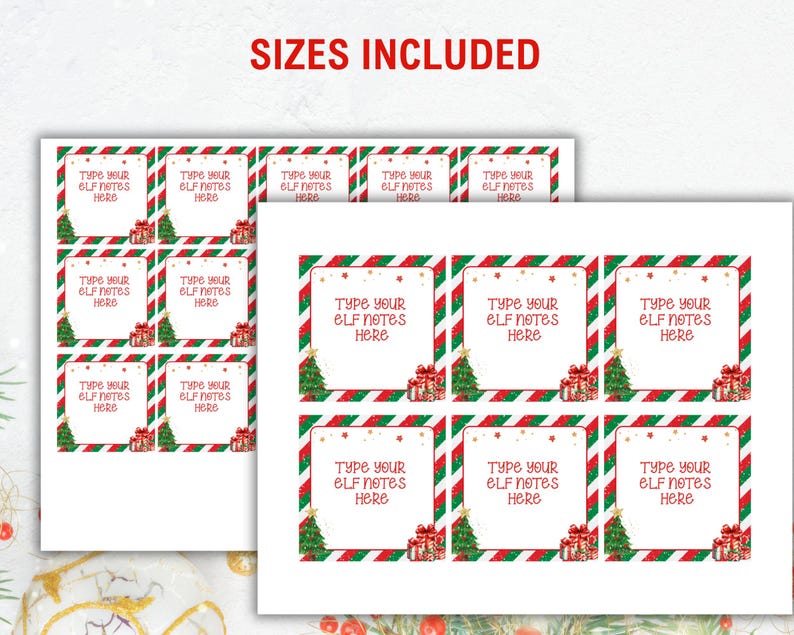Editable Elf Note Cards Template, Elf Christmas Activities, Christmas ...