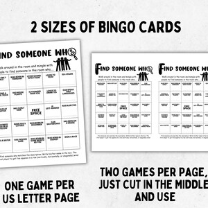 Get to Know You Bingo, Find Someone Who Icebreaker Bingo Game Activity ...