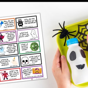 Halloween Lunch Box Jokes, Lunch Box Notes for Kids, Printable Lunch ...