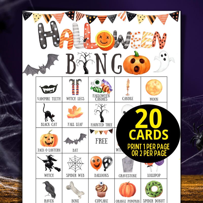 Halloween Bingo - Etsy