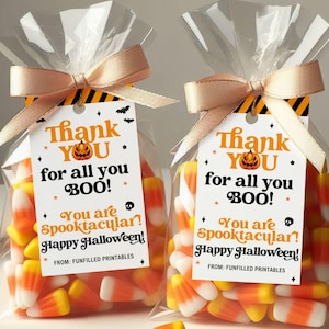 Halloween Thank You Tags, Halloween Teacher Staff Appreciation Tags ...