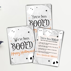 You've Been Booed Printable Halloween Tags Kit, We've Been Booed, Boo ...