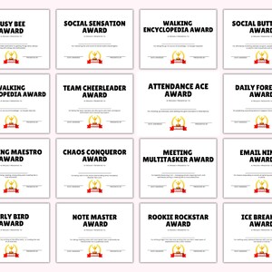 Funny Employee Awards Printable, Staff Employee Appreciation Award ...