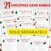 200 Christmas Bingo Cards, Easy Fun Christmas Game Large Group ...