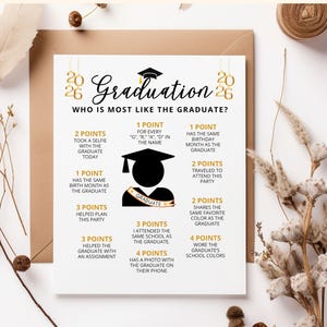 Graduation Games 2026, Graduation Party Games, Class of 2026 Graduation ...