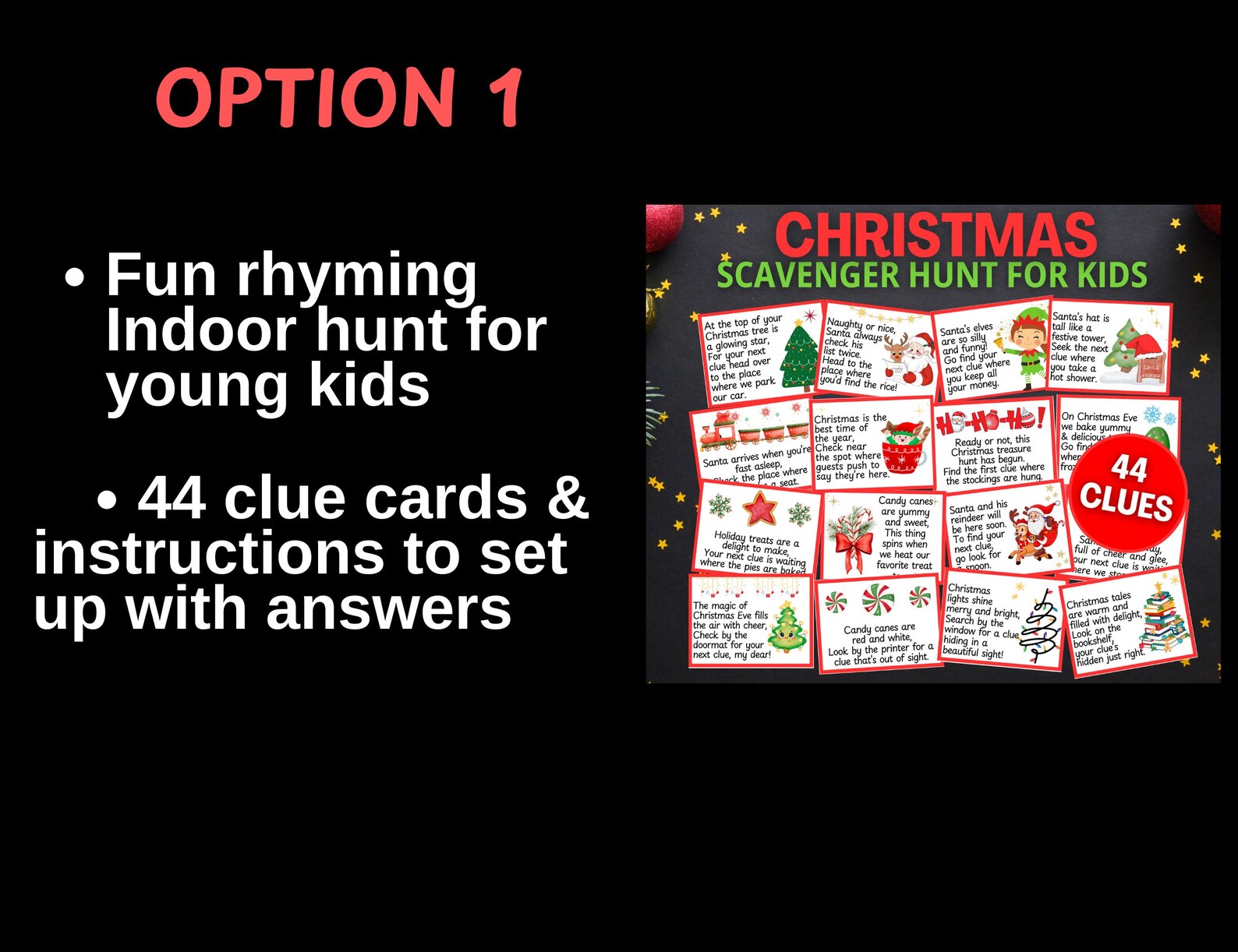 Christmas Scavenger Hunt for Kids Teens, at Home Xmas Scavenger Hunt ...
