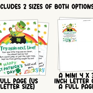 St Patricks Day Leprechaun Letter to Child, Printable Leprechaun Letter ...
