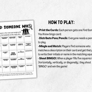 Get to Know You Bingo, Find Someone Who Icebreaker Bingo Game Activity ...