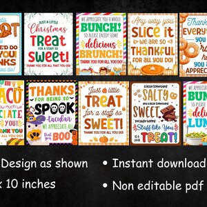 Appreciation Sign Bundle, Staff Appreciation, Teacher Appreciation ...