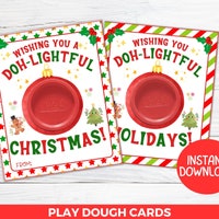 Editable Won-doh-ful Christmas Gift Tag, Dough-lightful Tag, Wondohful ...