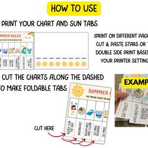 Summer Rules, Kids Summer Chore Chart, Summer Screen Time Checklist ...