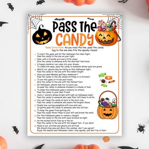 Halloween Pass the Candy Game, Left Right Game, Easy Fun Halloween ...