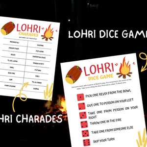 Lohri Games Bundle, Indoor Lohri Party Games for Kid & Adults, Family ...