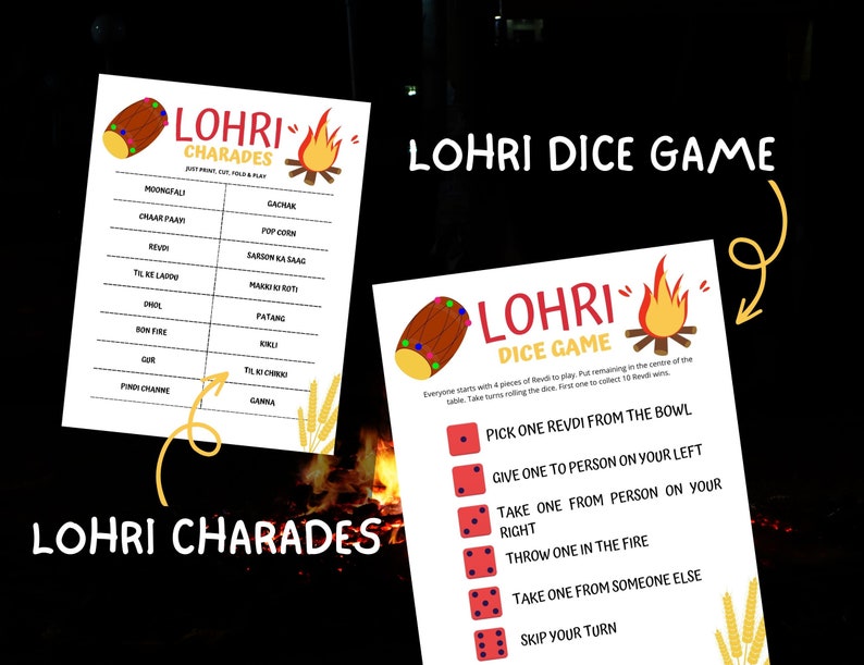 Lohri Games Bundle Indoor Lohri Party Games for Kid & Adults - Etsy